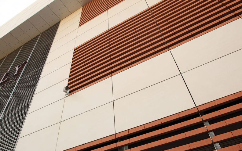Cover: external ventilated façades in porcelain tile | Ceramiche Caesar